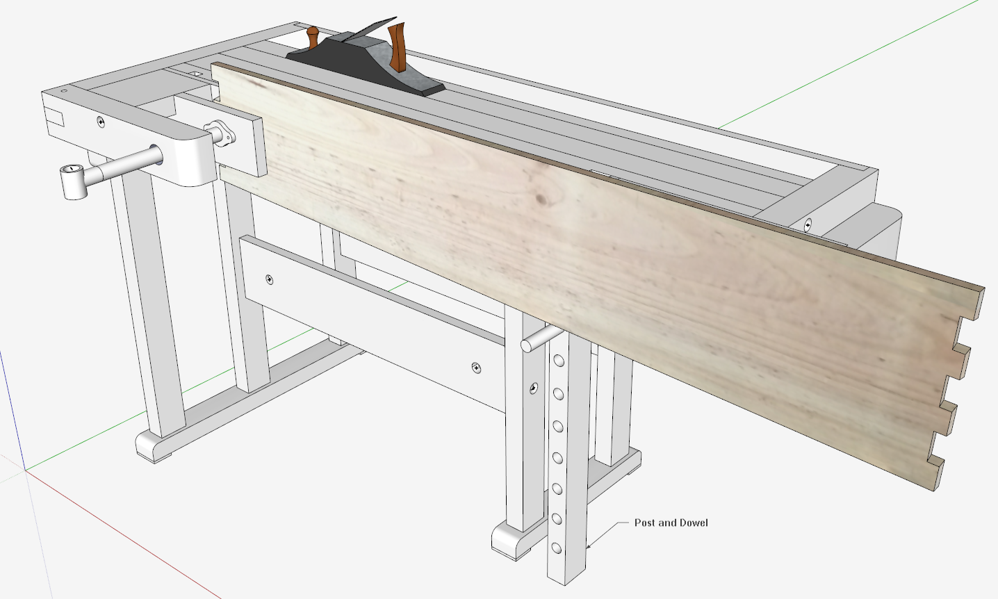 Post & Dowel Fixture for Workbench - FineWoodworking