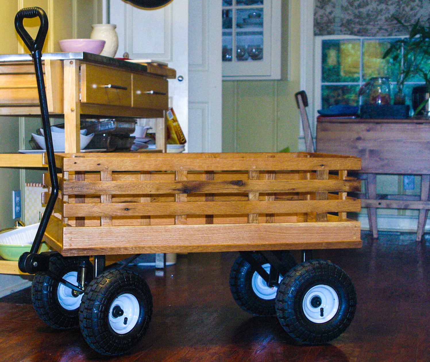 Reclaimed Oak Wooden Wagon - FineWoodworking
