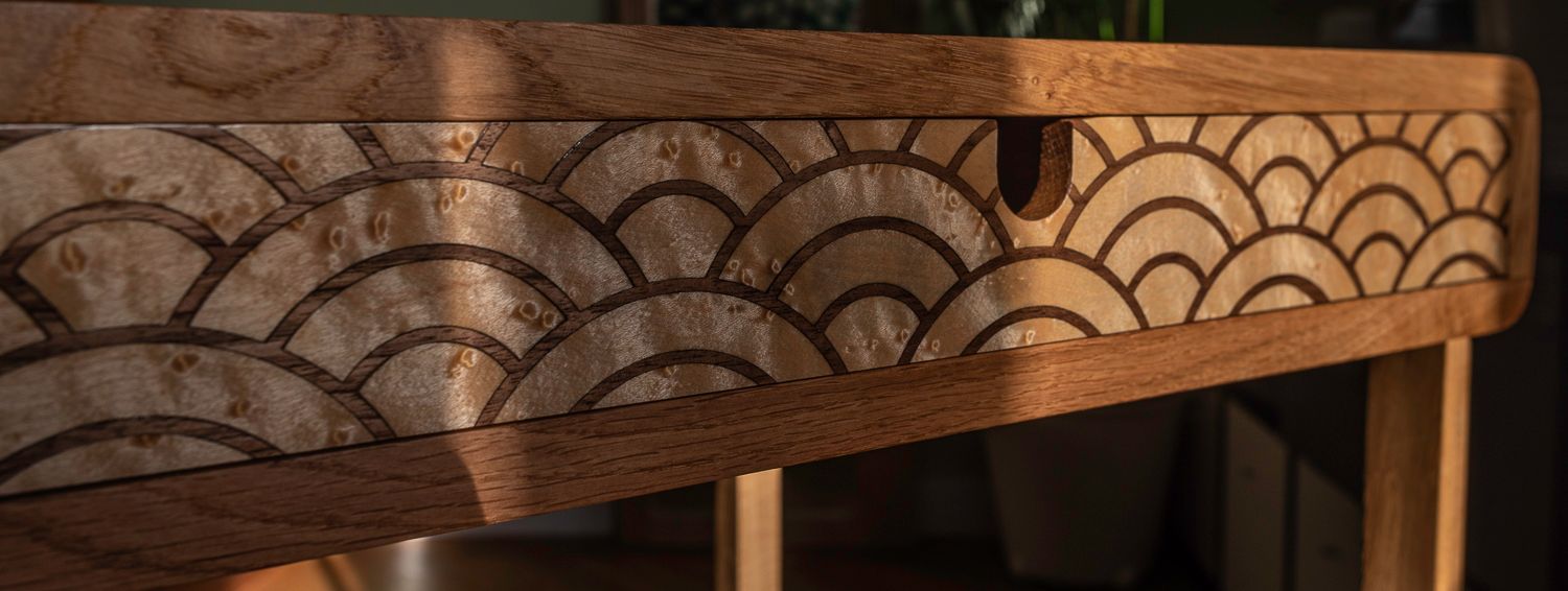 Japanese designed inspired bar table & stools - FineWoodworking