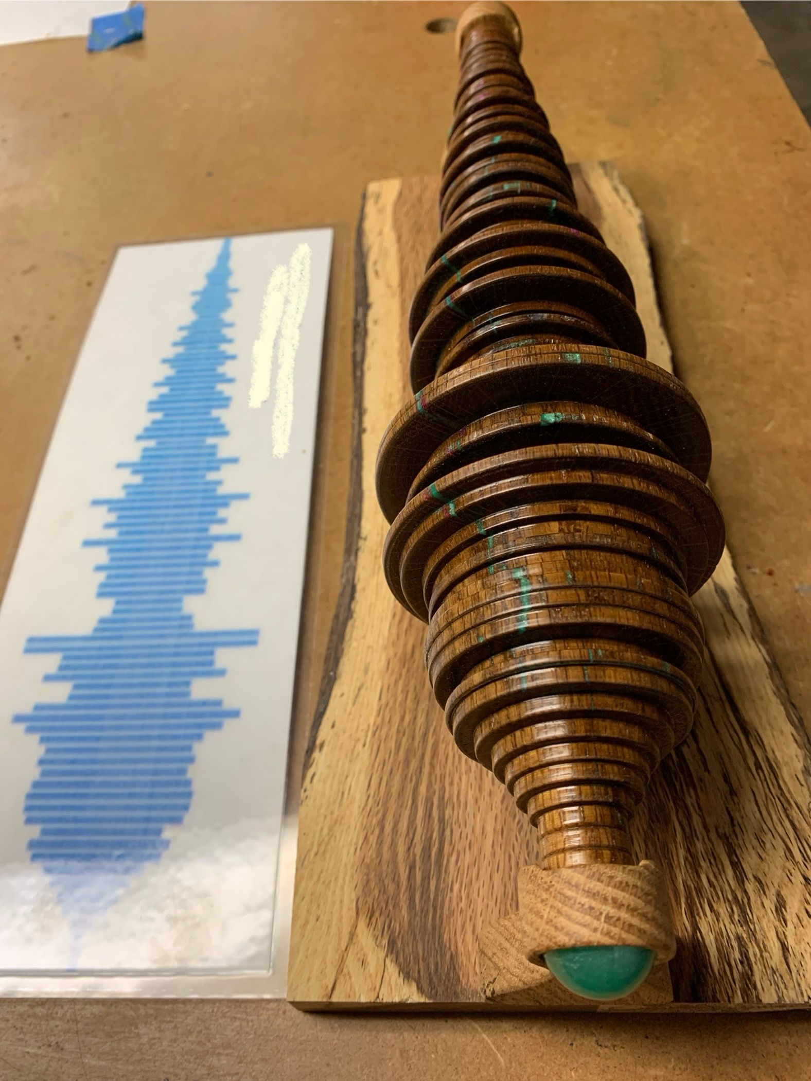 Turned Oak Soundwave - FineWoodworking