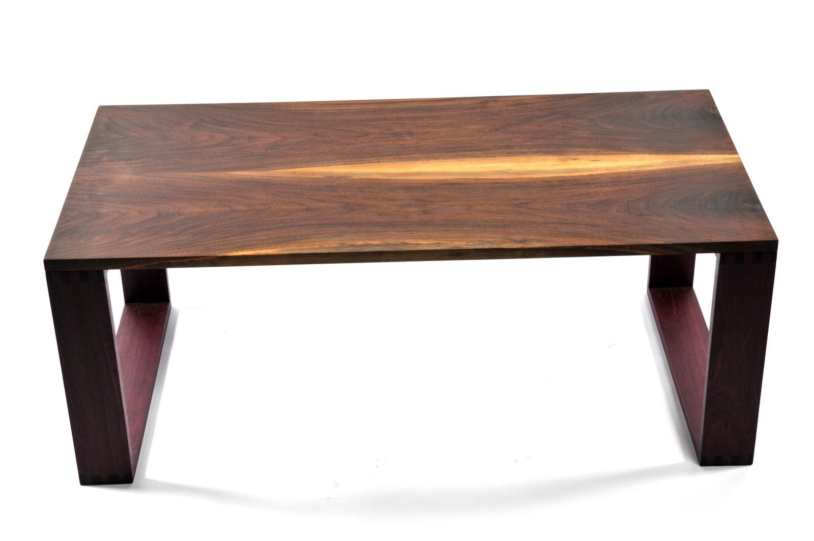 Walnut & Purple Heart Coffee Table - FineWoodworking