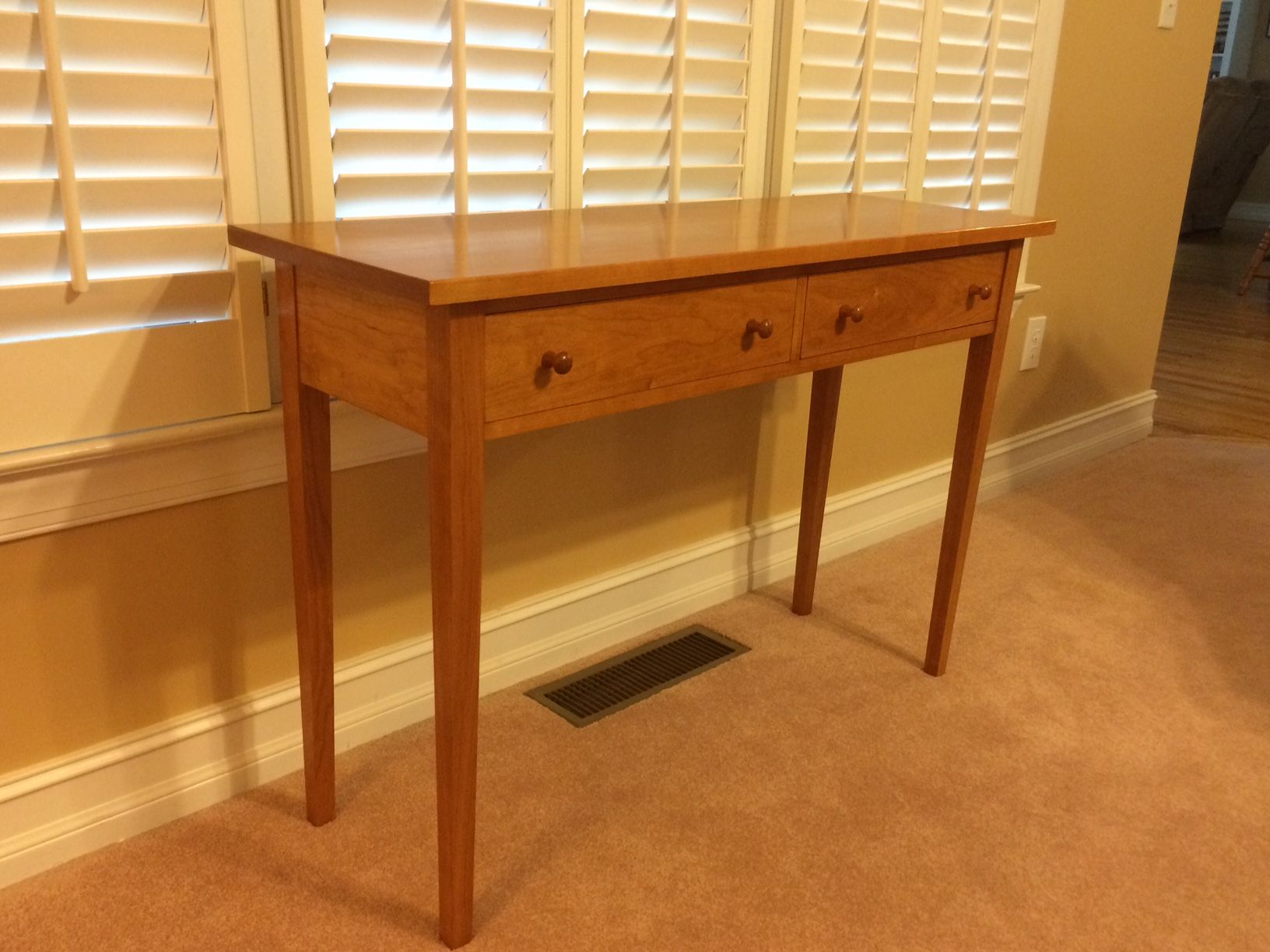 Cherry Hall Table - FineWoodworking