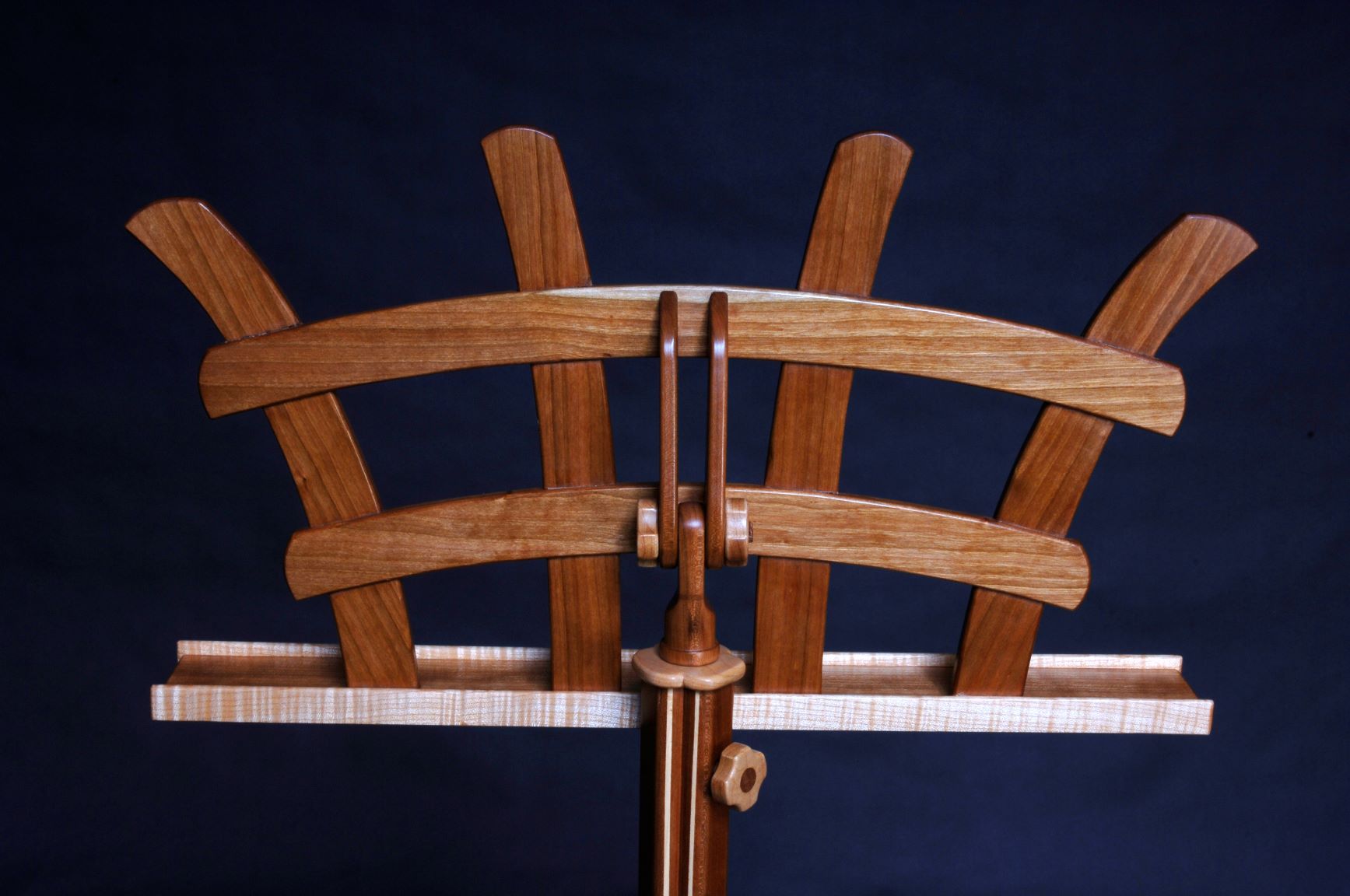 Elegant and light contemporary music stand - FineWoodworking