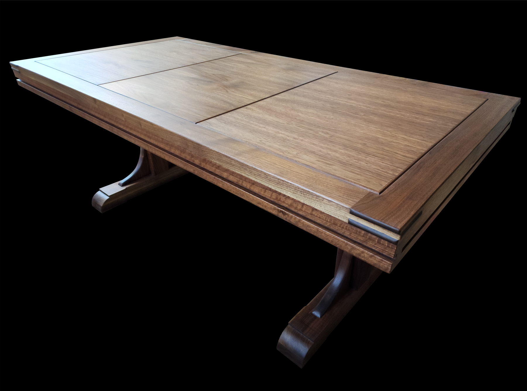 Walnut Trestle Gaming Table - FineWoodworking