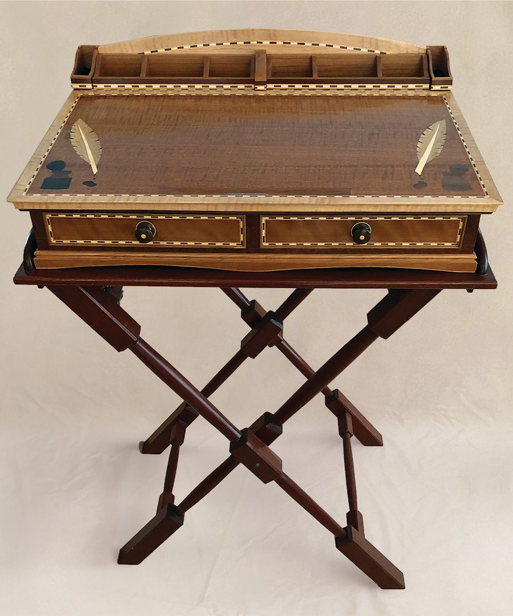Lap Desk Sits on Civil War Campaign Table - FineWoodworking