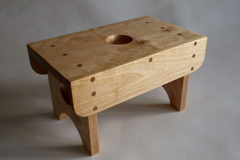 Kids stool in birch - FineWoodworking
