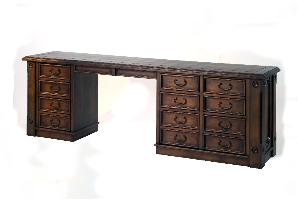 Custom Desk with Hand-tooled Leather work - FineWoodworking