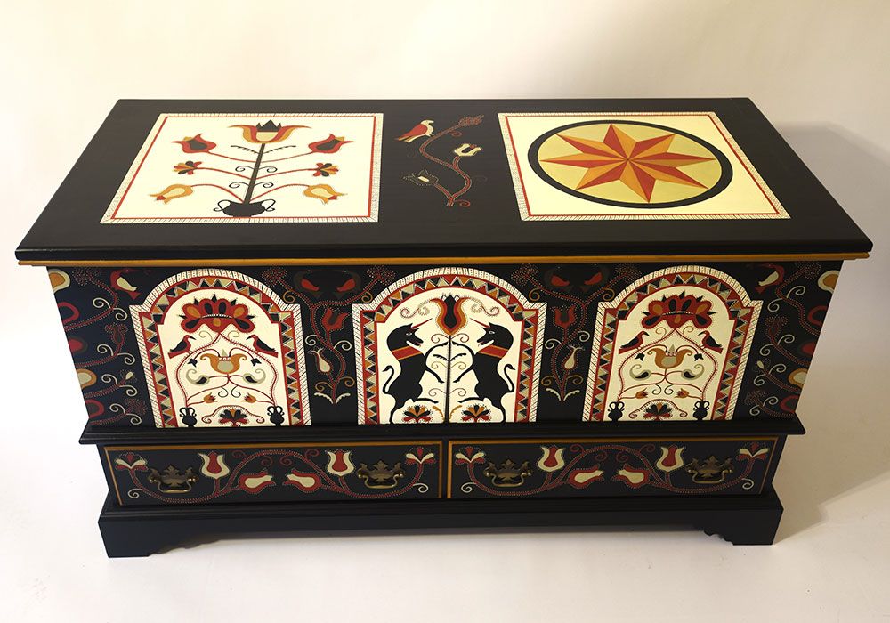 Painted Walnut Chest - FineWoodworking