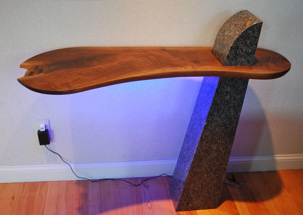 Rock table for hallway - FineWoodworking
