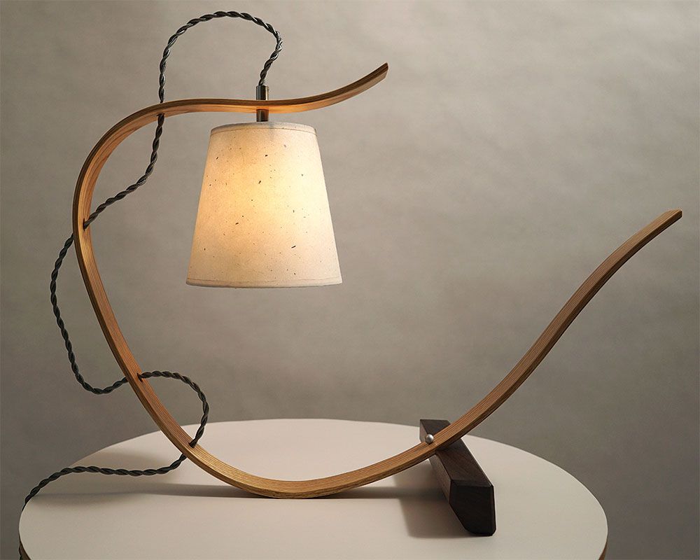 Bent Laminated Lamp - FineWoodworking