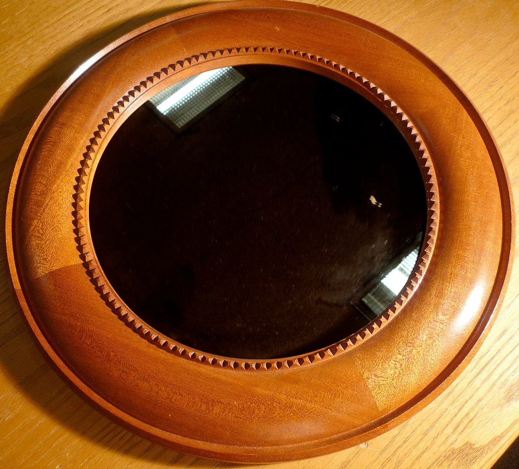Round Mirror with Carved Rim - FineWoodworking