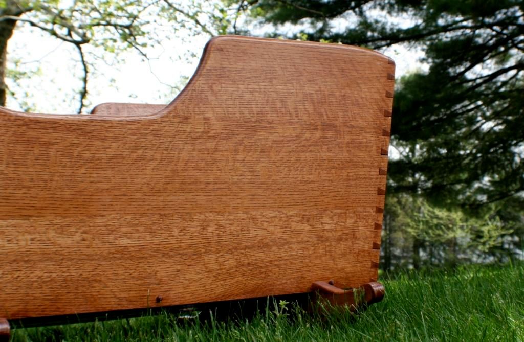 Red Oak Shaker Baby Cradle - FineWoodworking