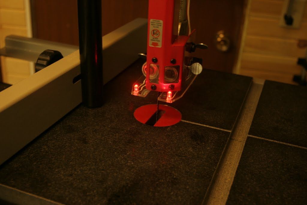 Safety Lights Blink When Band Saw blade is in Motion - FineWoodworking