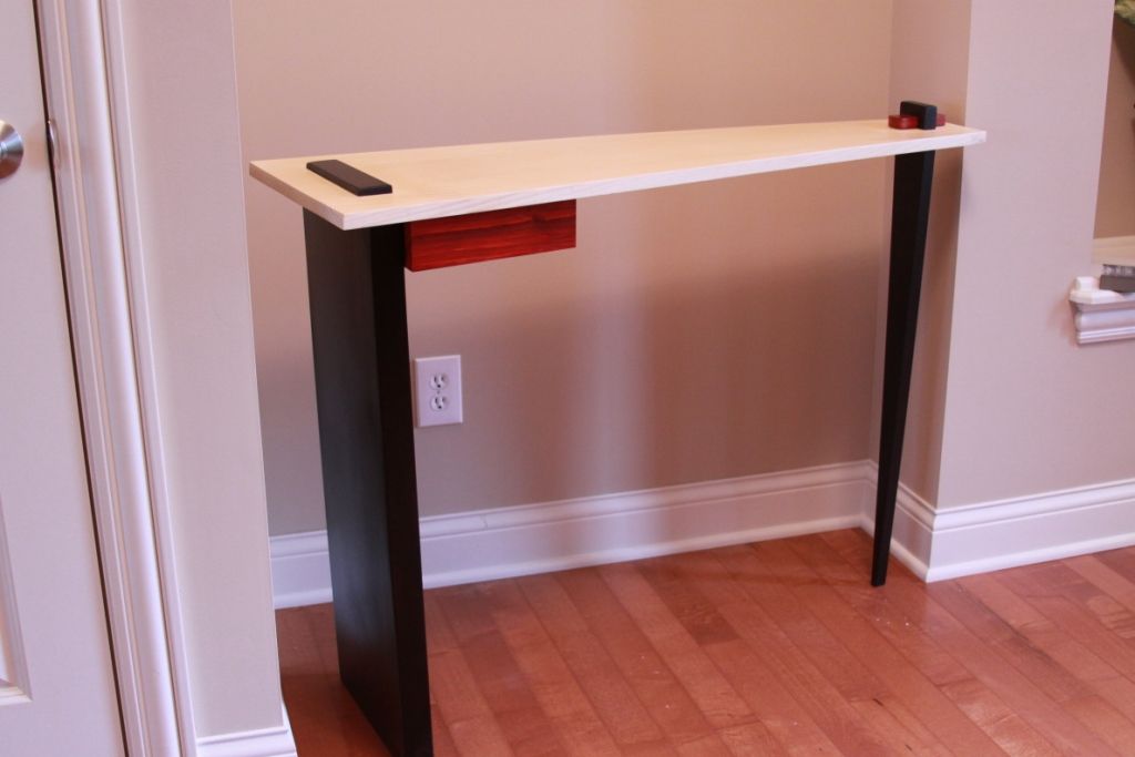 Contemporary trapezoidal table - FineWoodworking