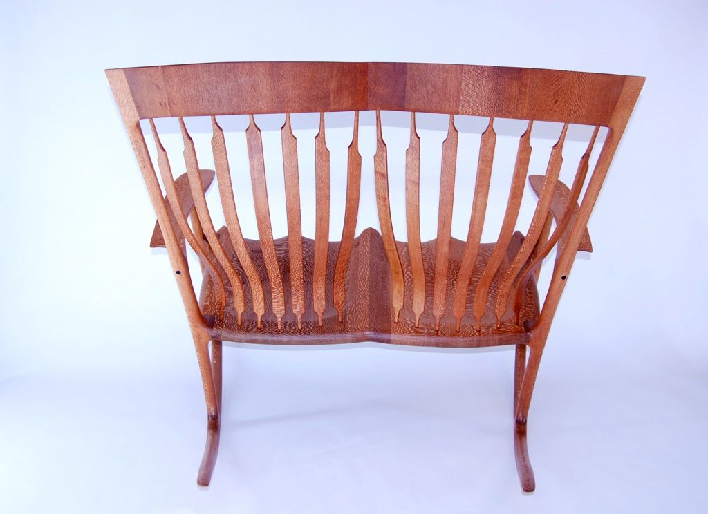 Sculpted double rocking chair - FineWoodworking