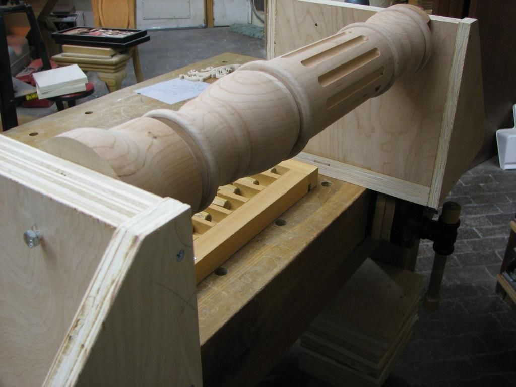 L-Shaped Supports for Carving on Turned Spindles - FineWoodworking