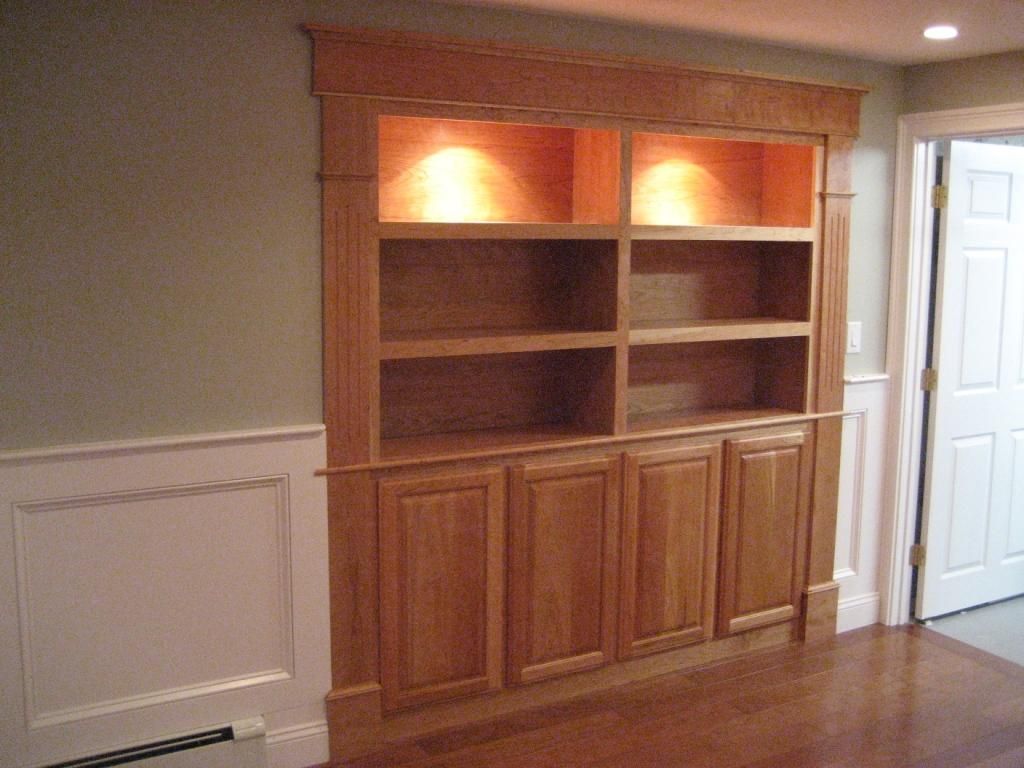 Solid Cherry Raised-Panel Built-in - FineWoodworking