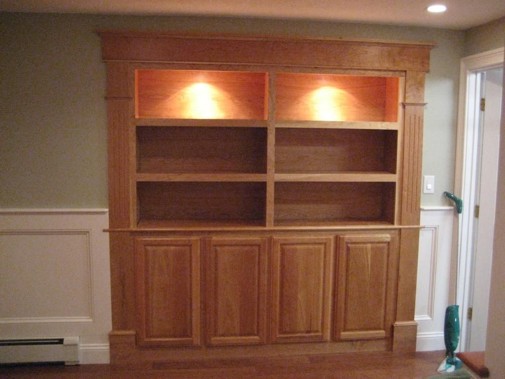 Solid Cherry Raised-Panel Built-in - FineWoodworking