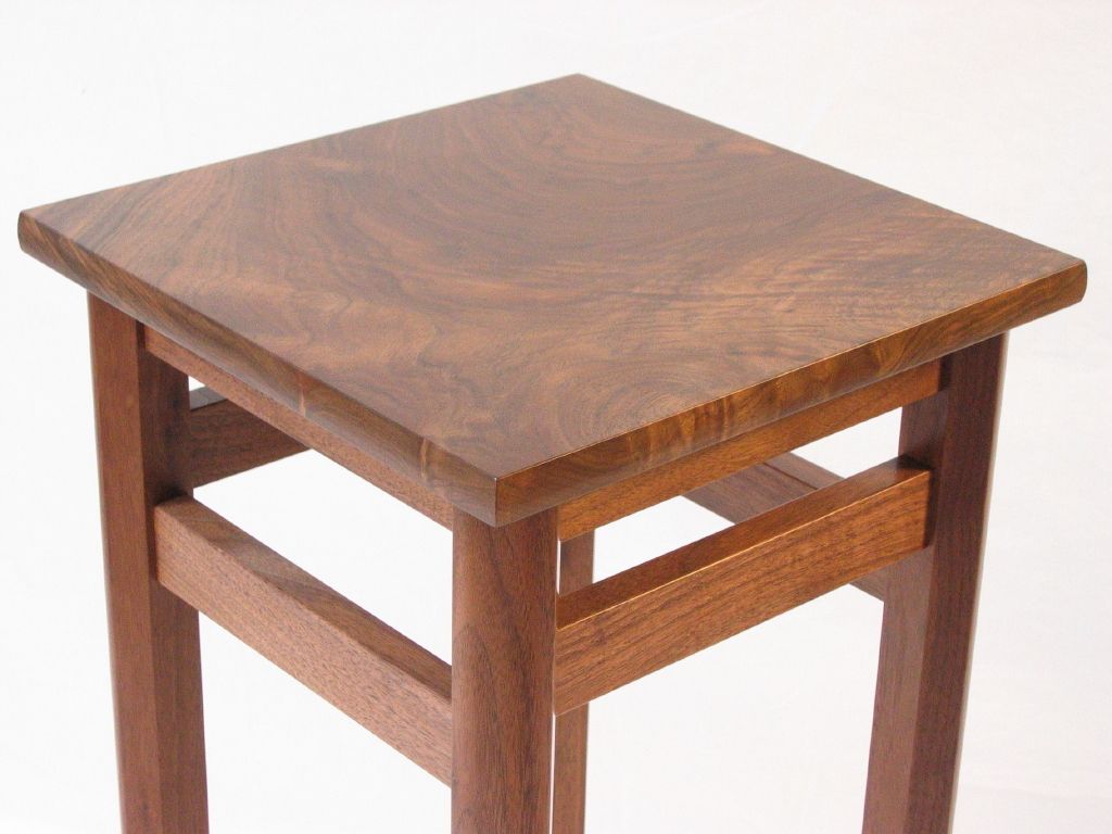 Walnut Tall Stand - FineWoodworking