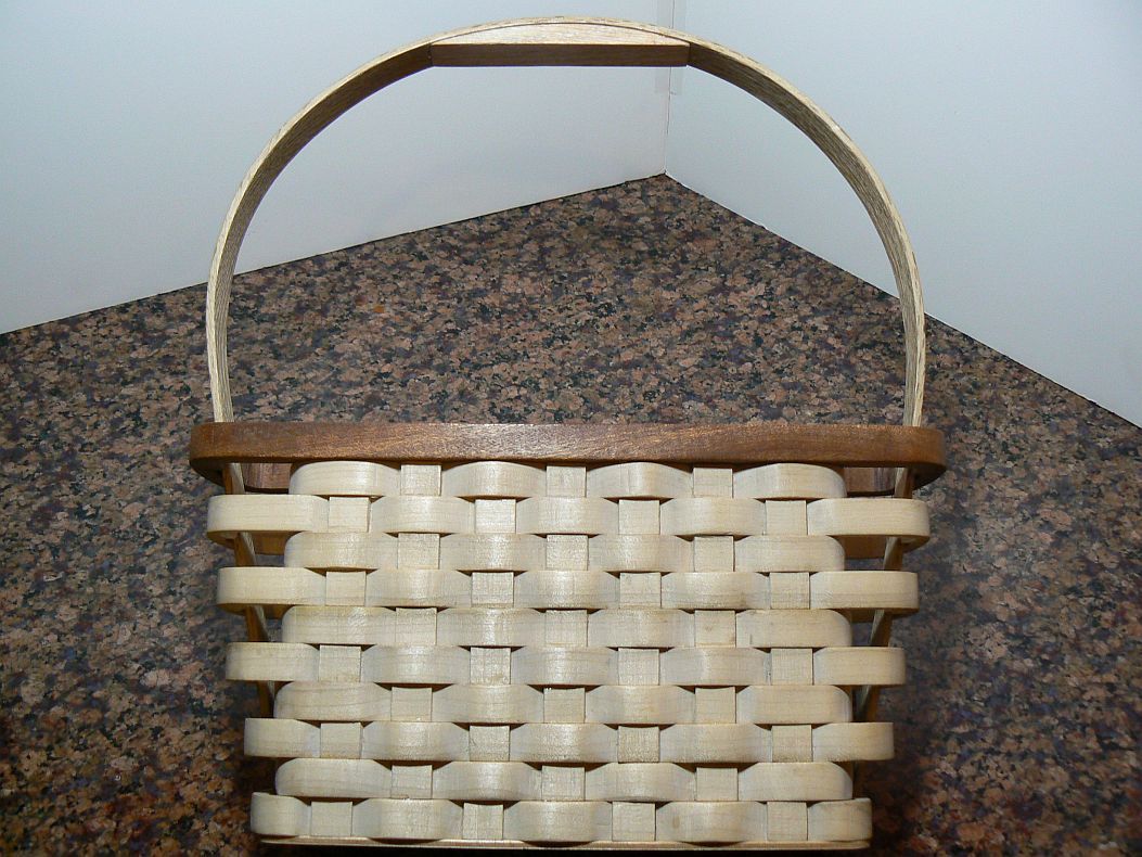 Basket. Bleached red oak, mahogany, poplar - FineWoodworking