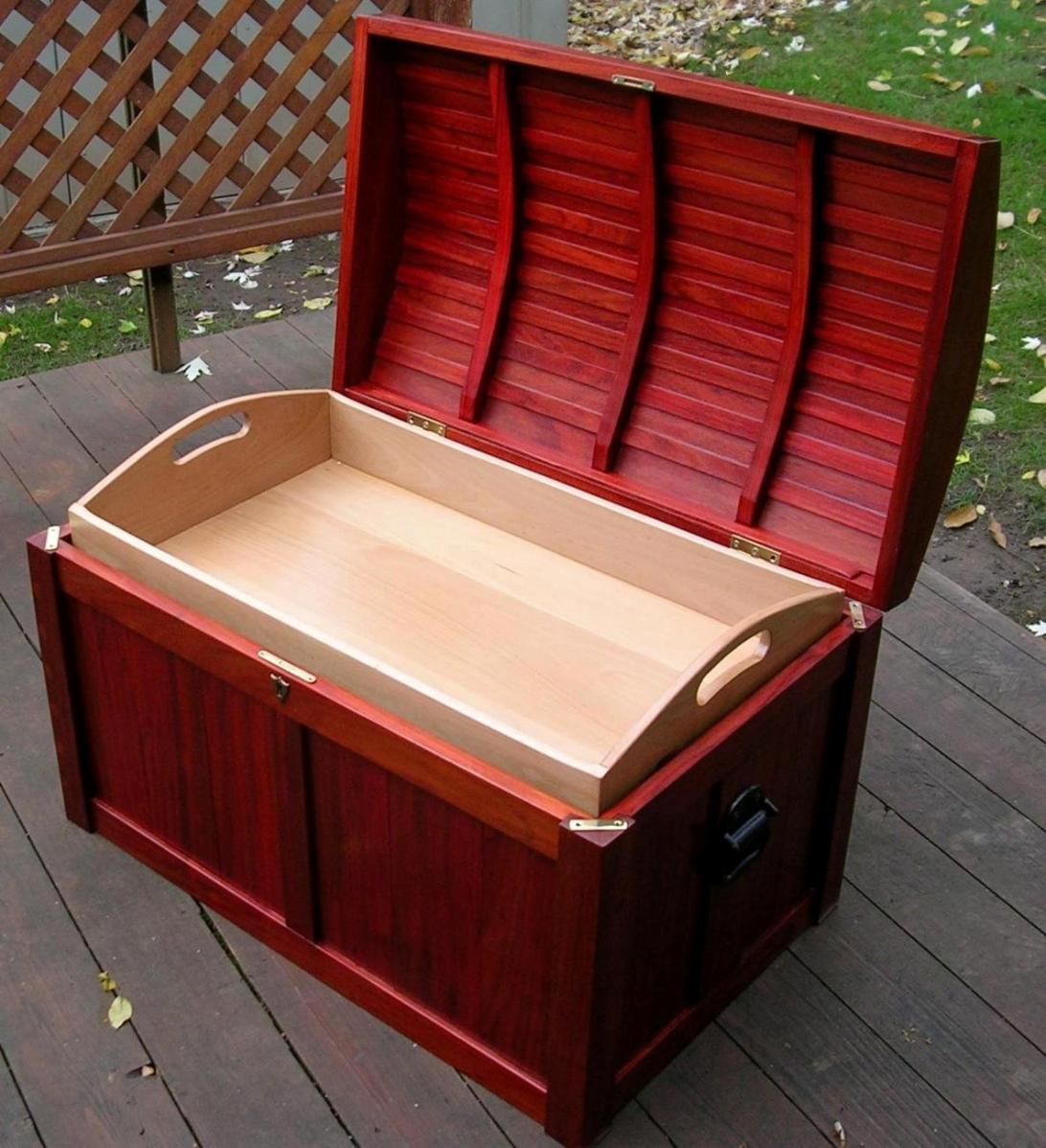 Paduke post and panel chest - FineWoodworking