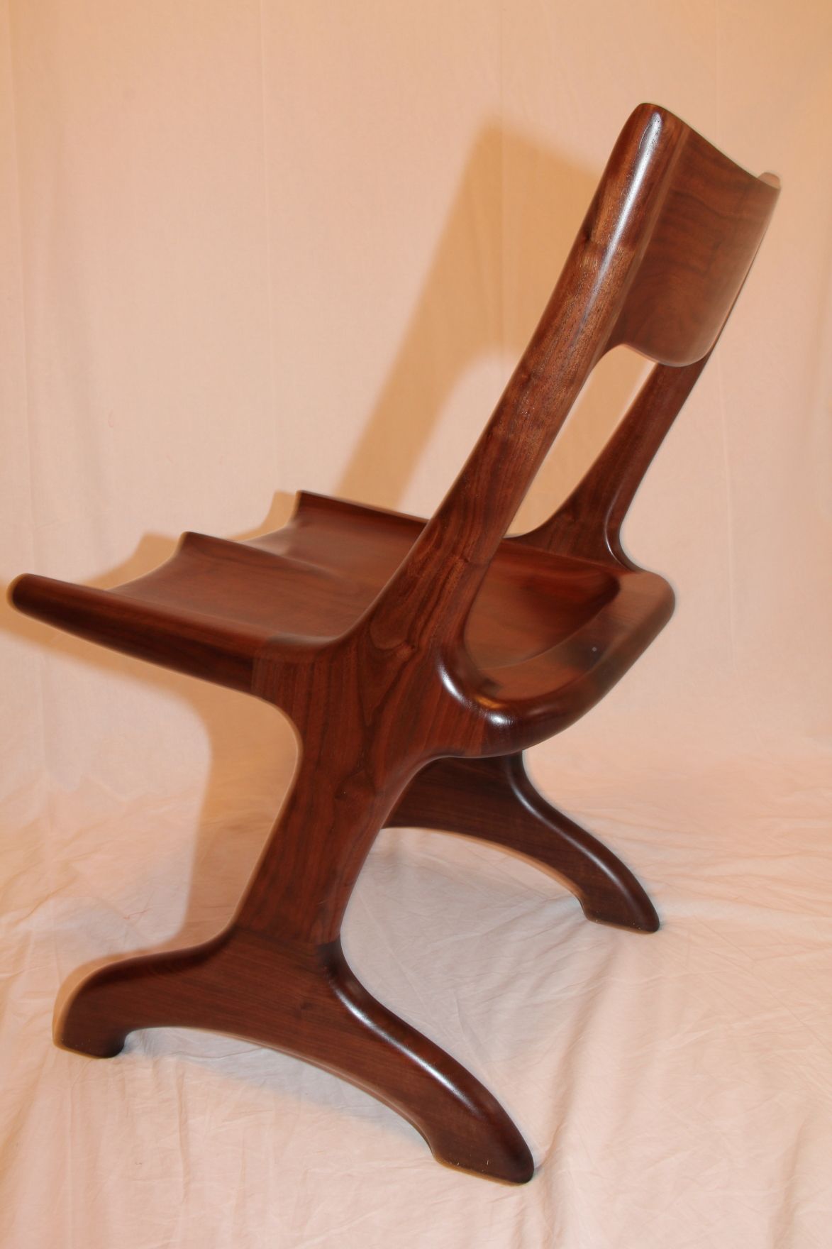 Sculpted Low-Back Chair with a twist - FineWoodworking