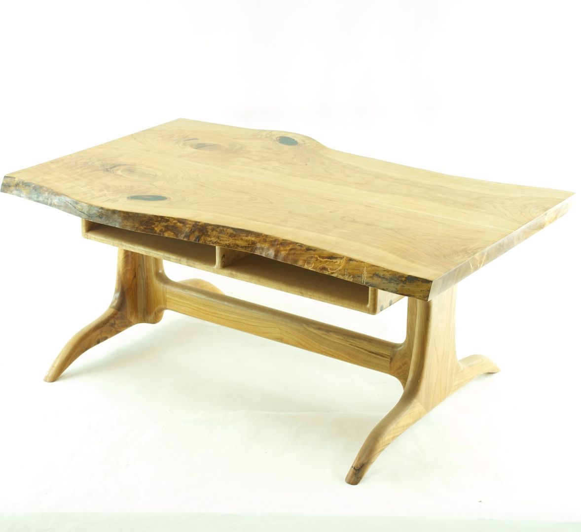 Live edge cherry slab coffee table - FineWoodworking
