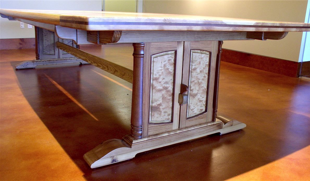 Reclaimed Pine Conference Table - FineWoodworking