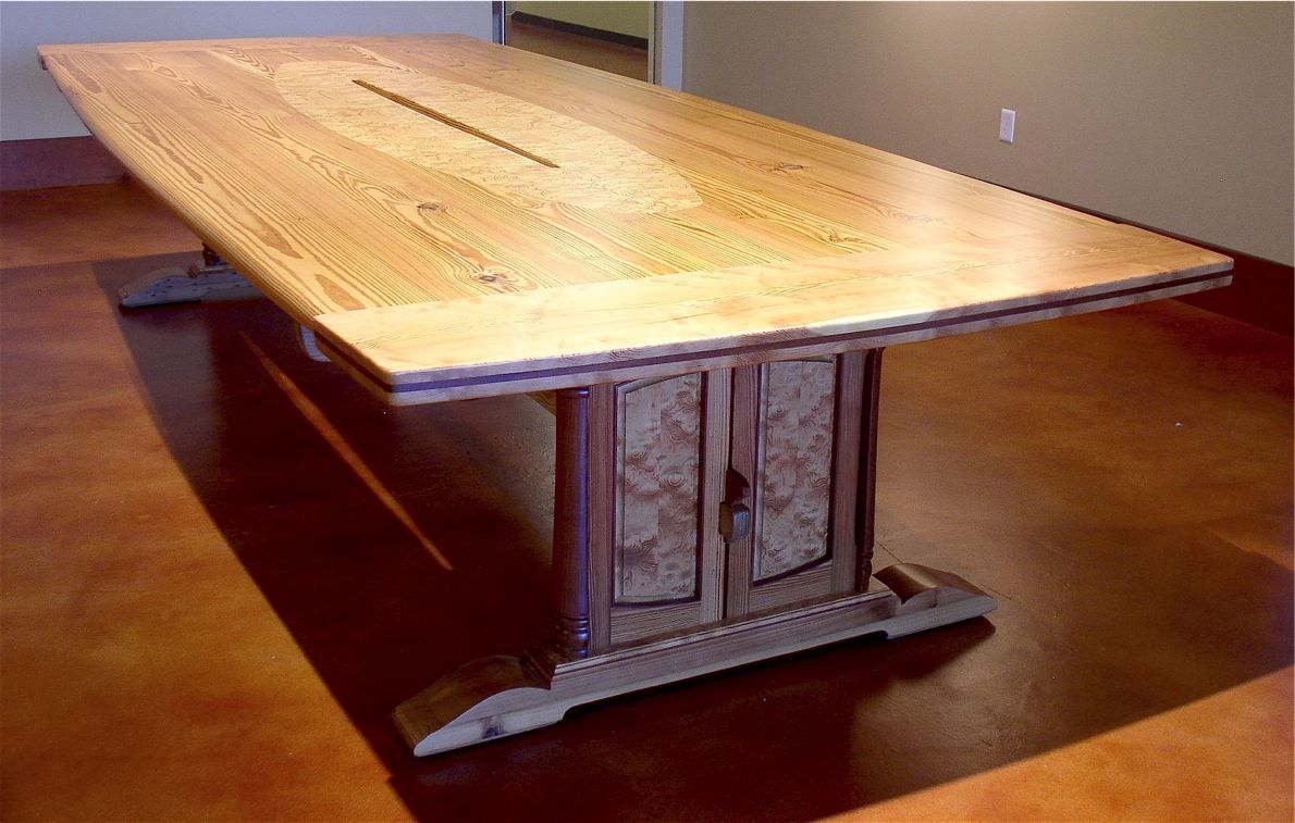 Reclaimed Pine Conference Table - FineWoodworking
