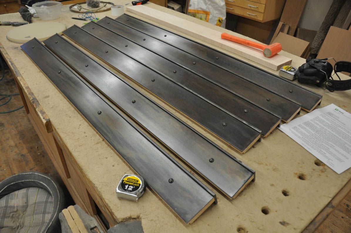 a custom steel and wood pool table - FineWoodworking