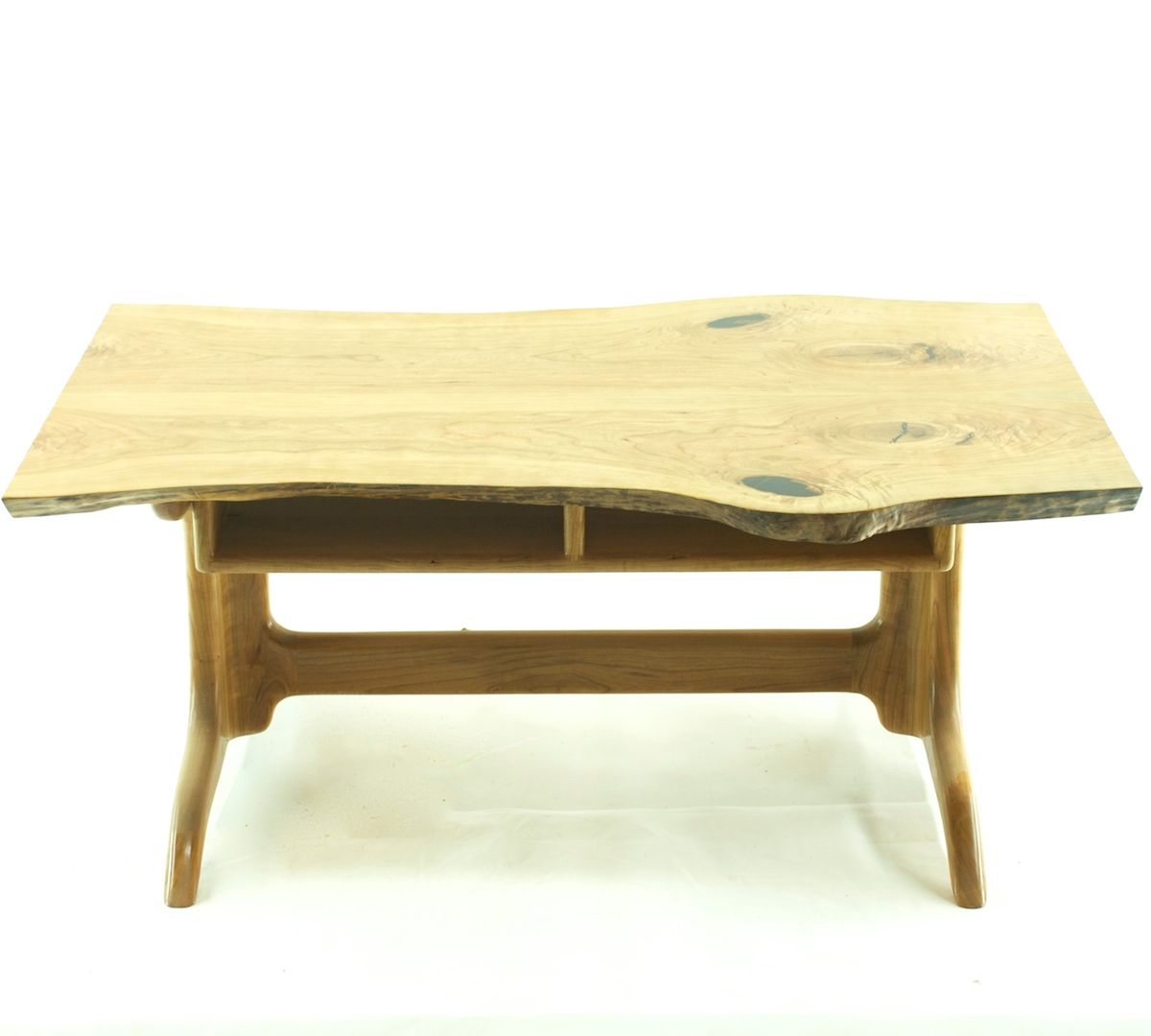 Live edge cherry slab coffee table - FineWoodworking