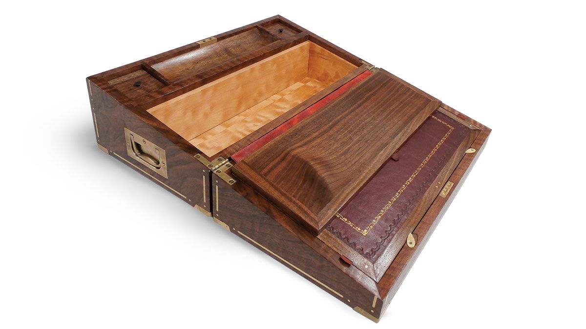 280- Walnut and Birch Writing Slope Box - FineWoodworking