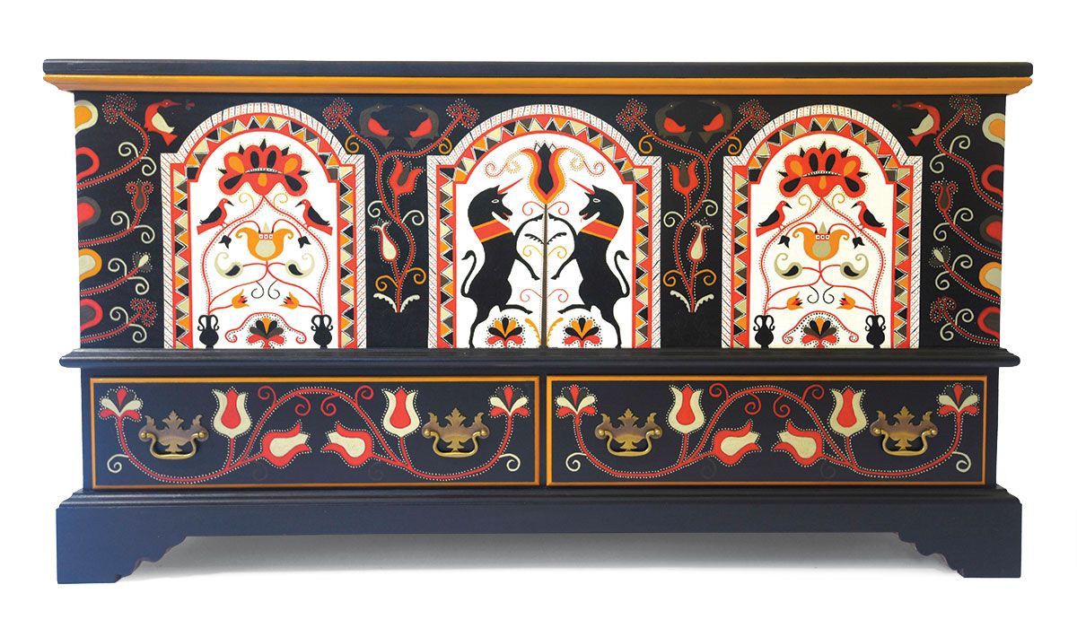 Painted Walnut Chest - FineWoodworking