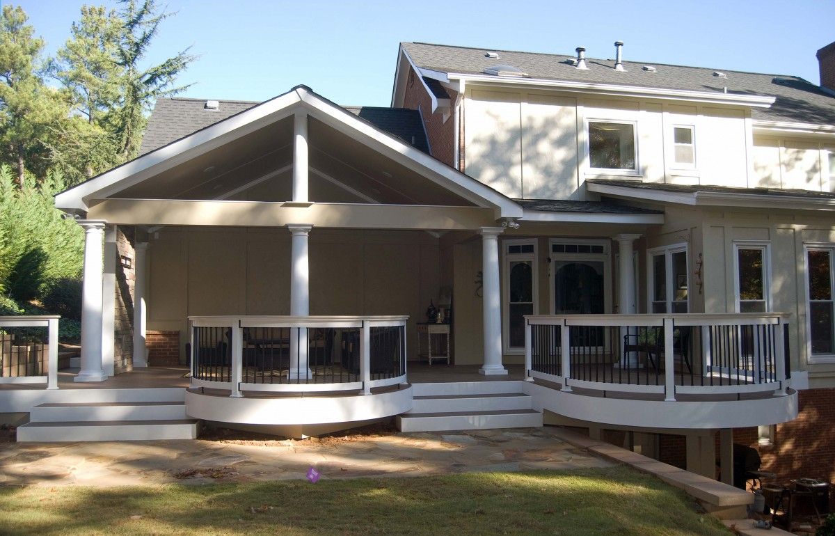 Open Air Porch & Radius Deck - Fine Homebuilding