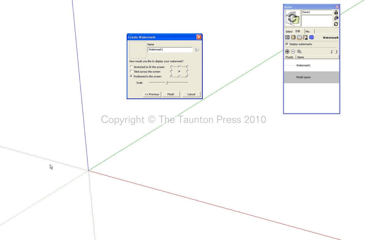 Watermark Your Drawings - FineWoodworking