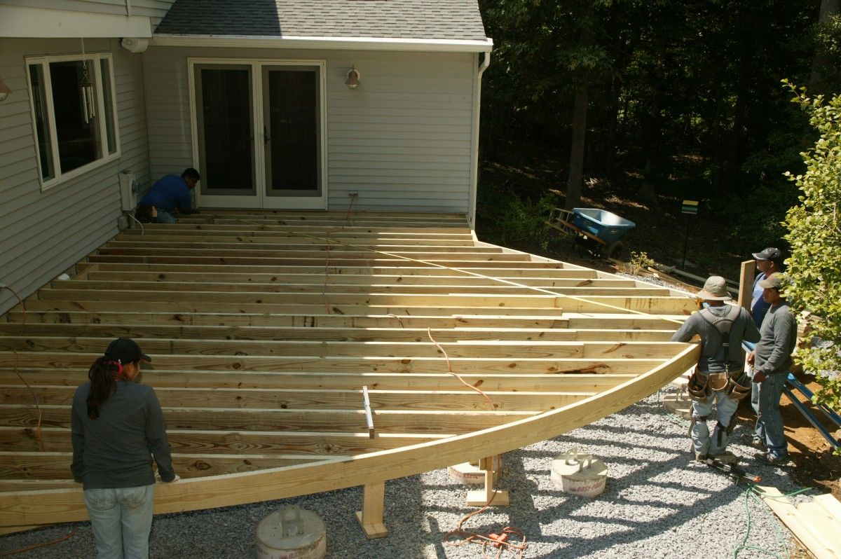 Framing a deck with a radius - Fine Homebuilding