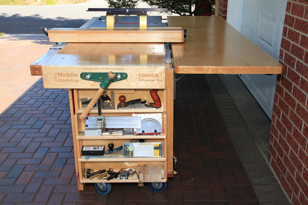 EKHO Mobile Workshop – Portable Cabinet Saw, Work Bench and Router ...