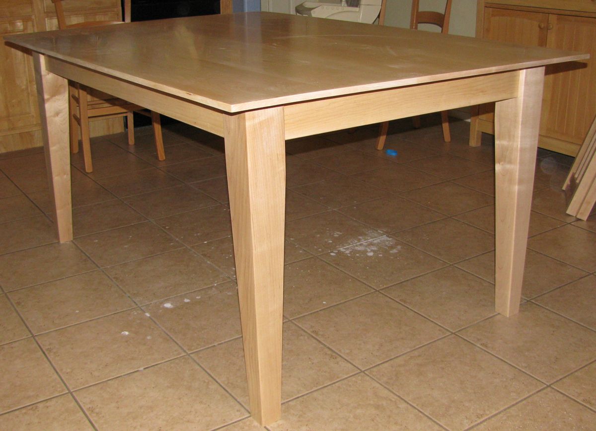 Maple Kitchen Table - FineWoodworking