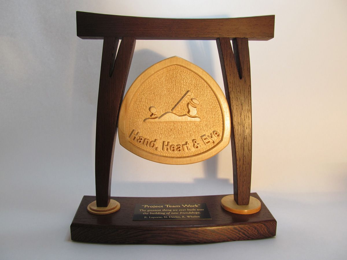 Hand,Heart and Eye Trophy For Inclusive Student - FineWoodworking