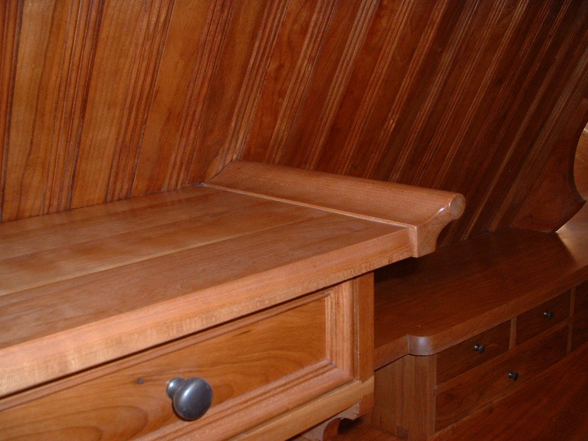 Built-in Cherry Office - Desktop Organizers - FineWoodworking