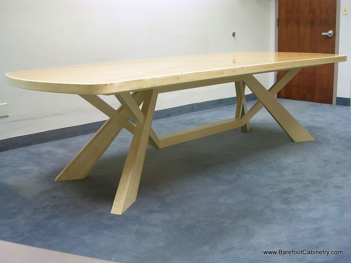 Maple & Anigre Conference Table - FineWoodworking