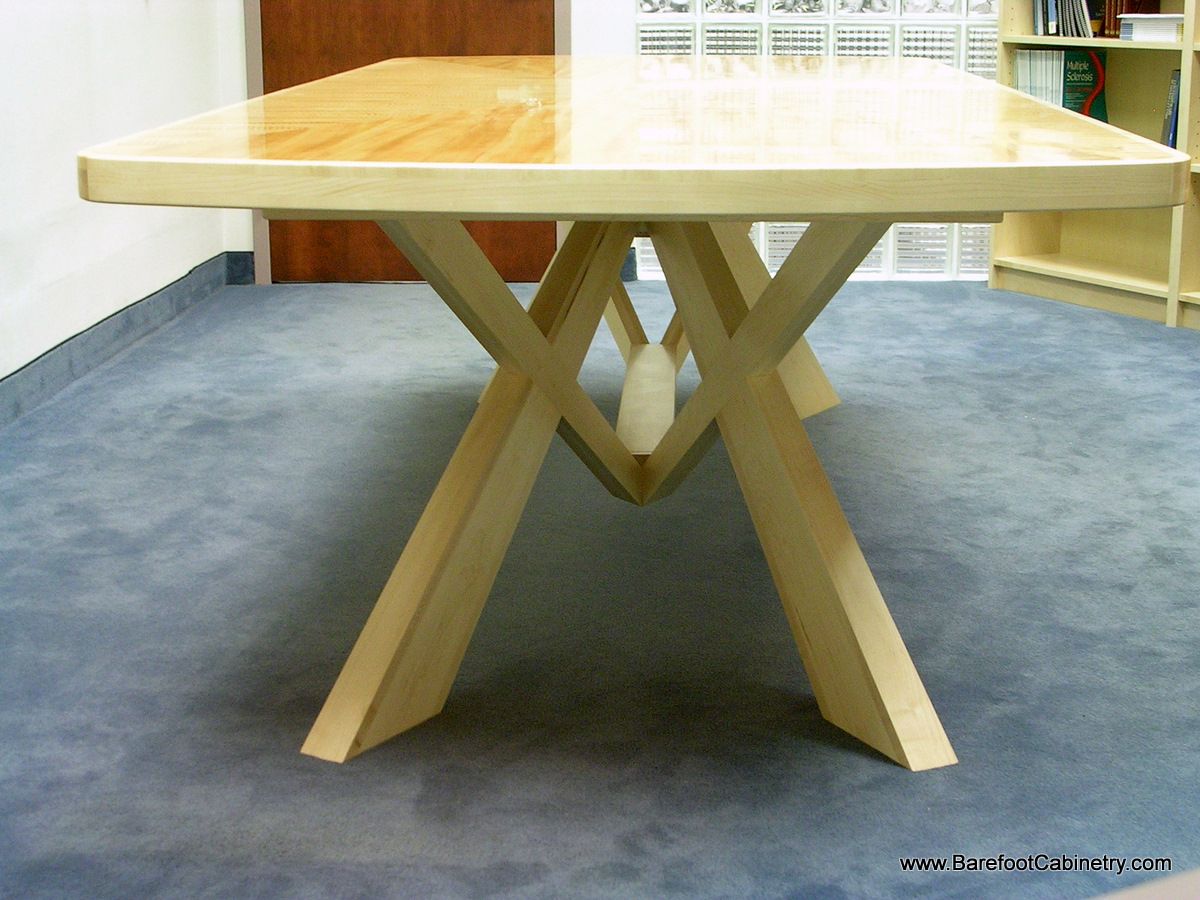 Maple & Anigre Conference Table - FineWoodworking