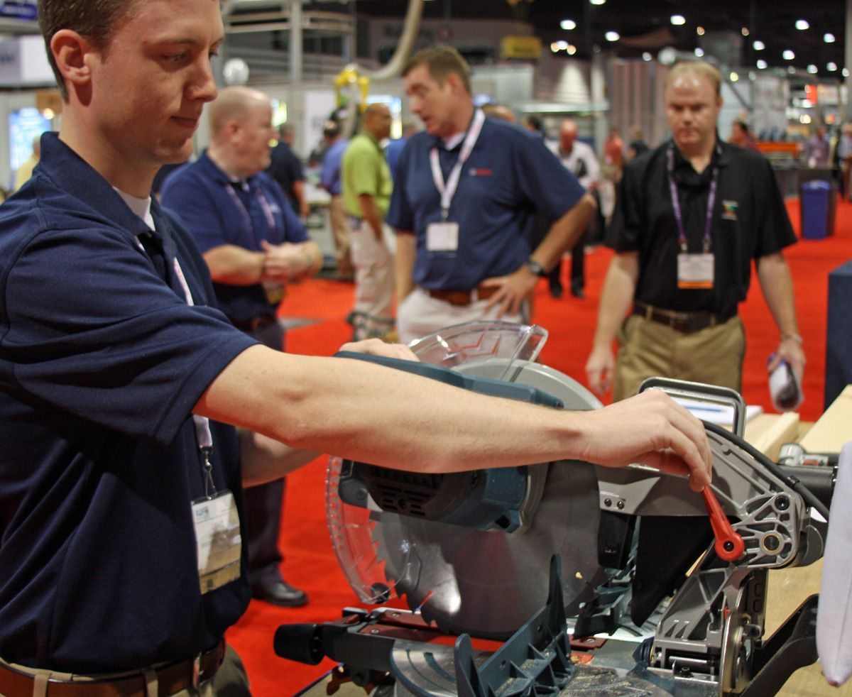 Bosch chopsaw and pin nailer pack in the value - FineWoodworking