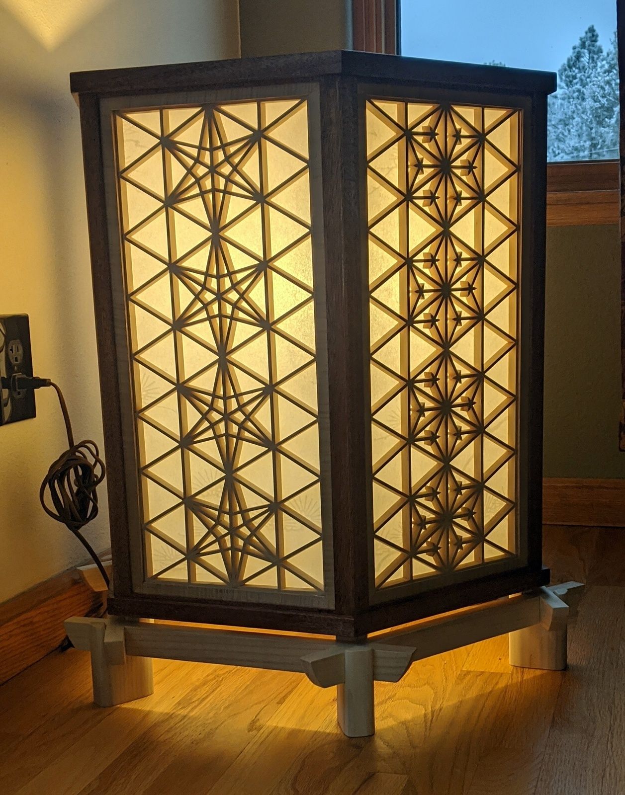 Japanese andon floor lamp - FineWoodworking