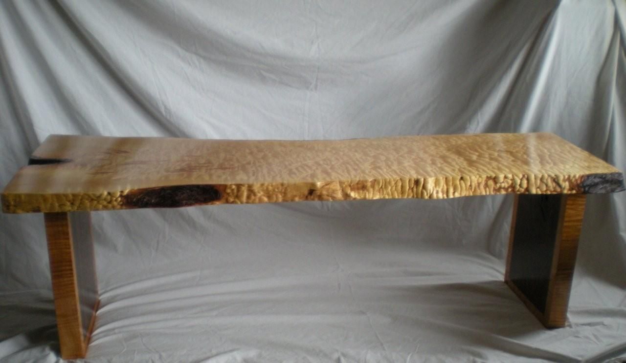 ALPHA and OMEGA Maple slab coffee table - FineWoodworking