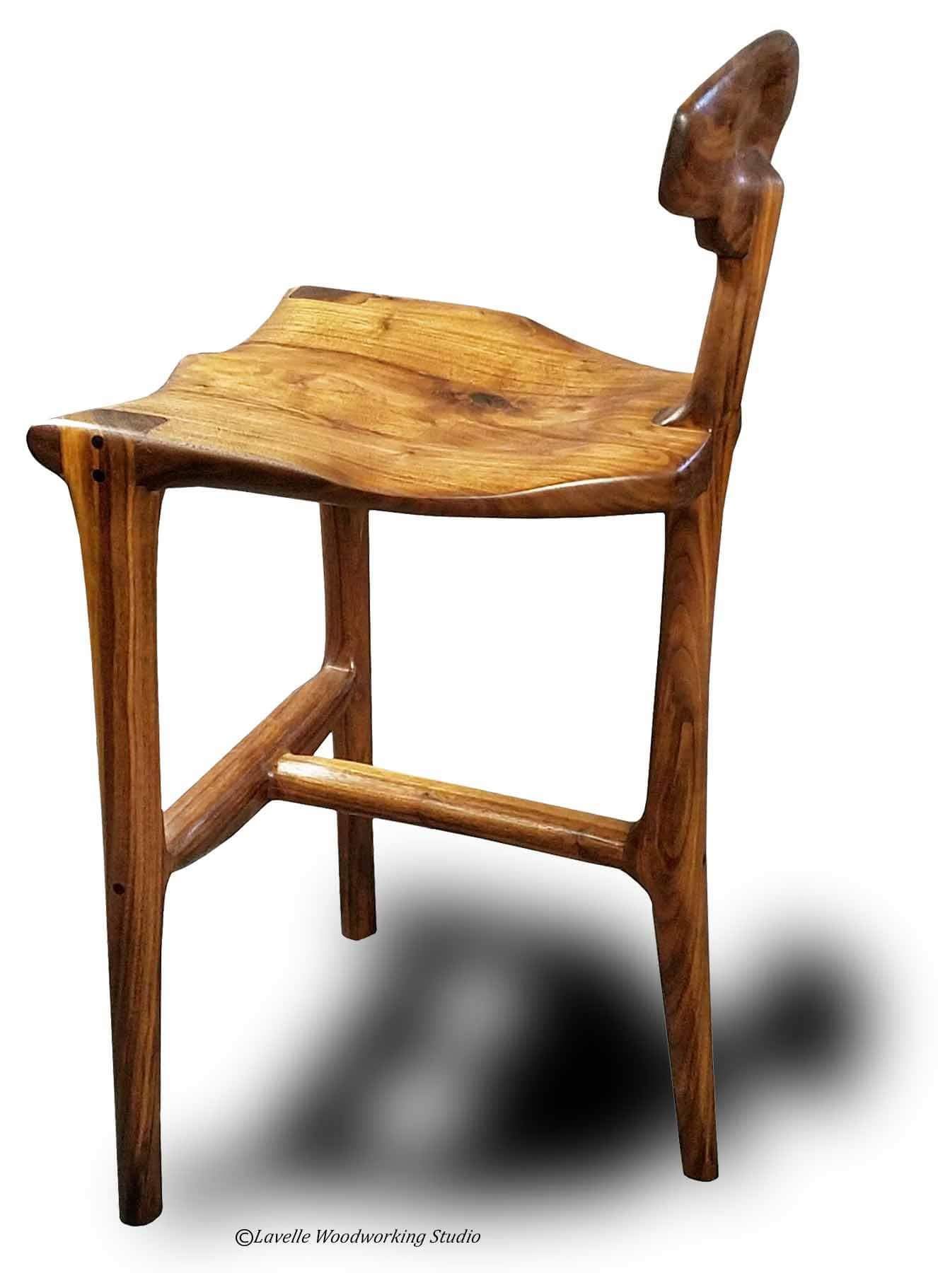 Walnut Bar Stool - FineWoodworking