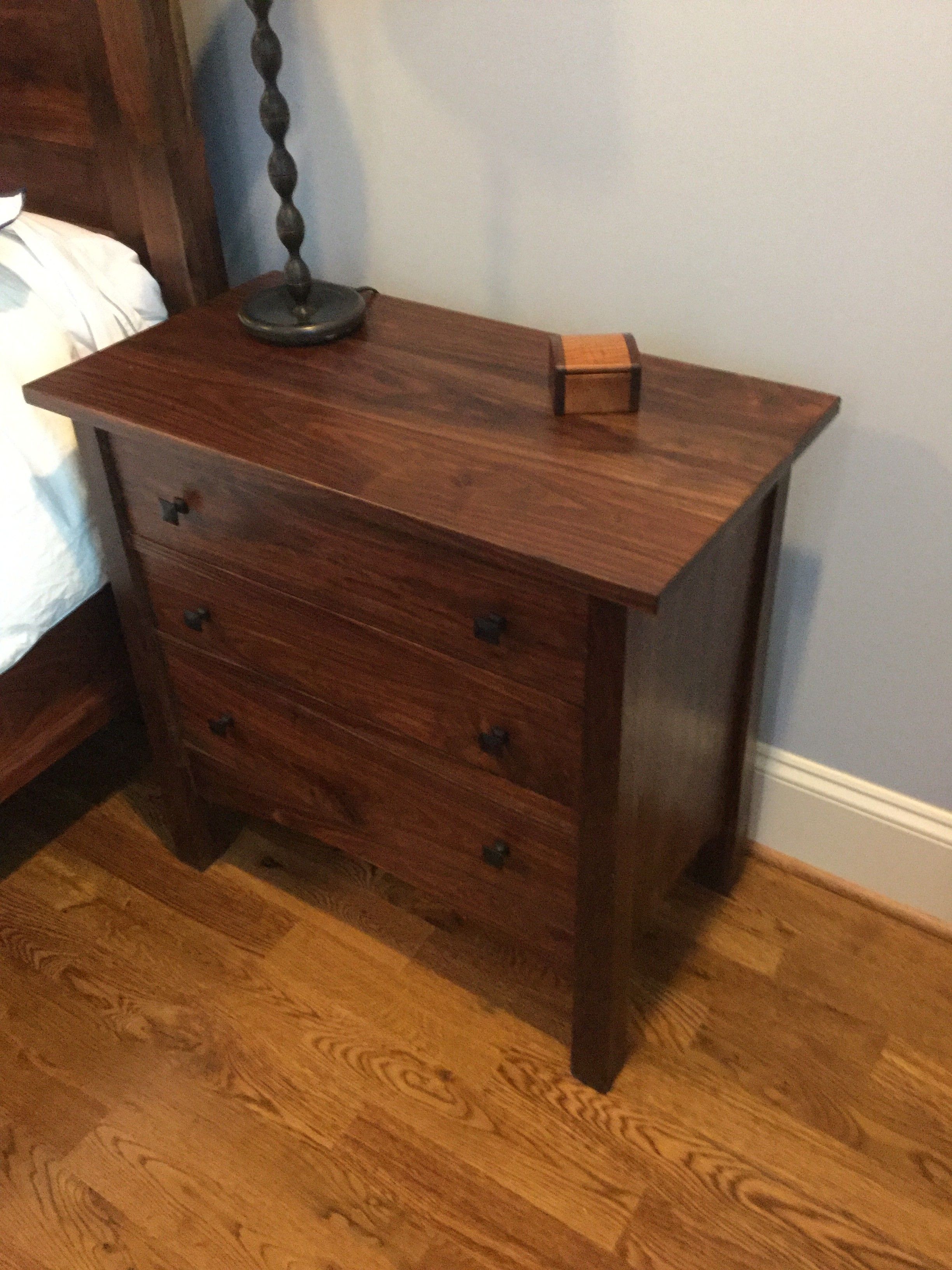 Pair of Walnut Nightstands - FineWoodworking