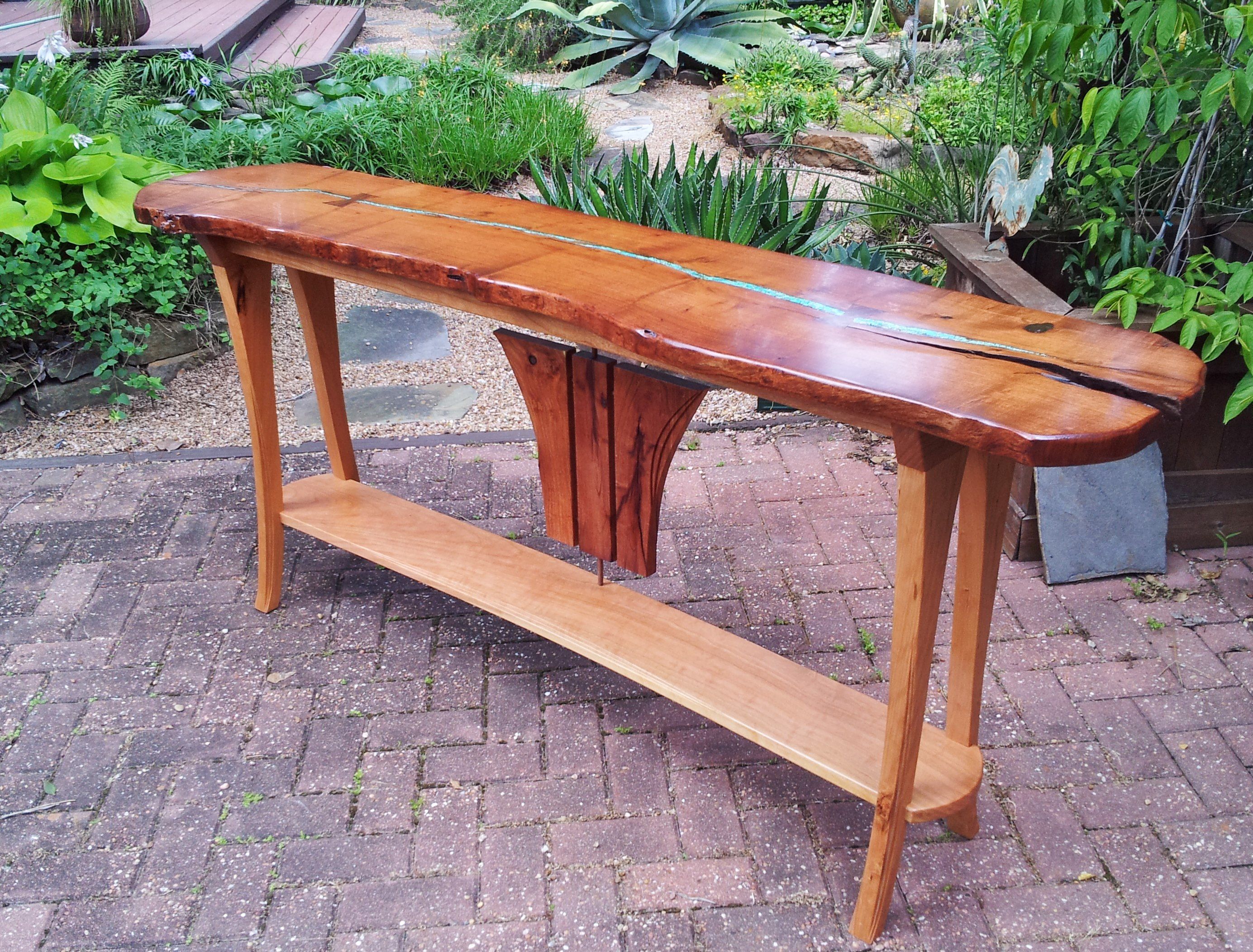 Mesquite & Cherry Sofa Table - FineWoodworking