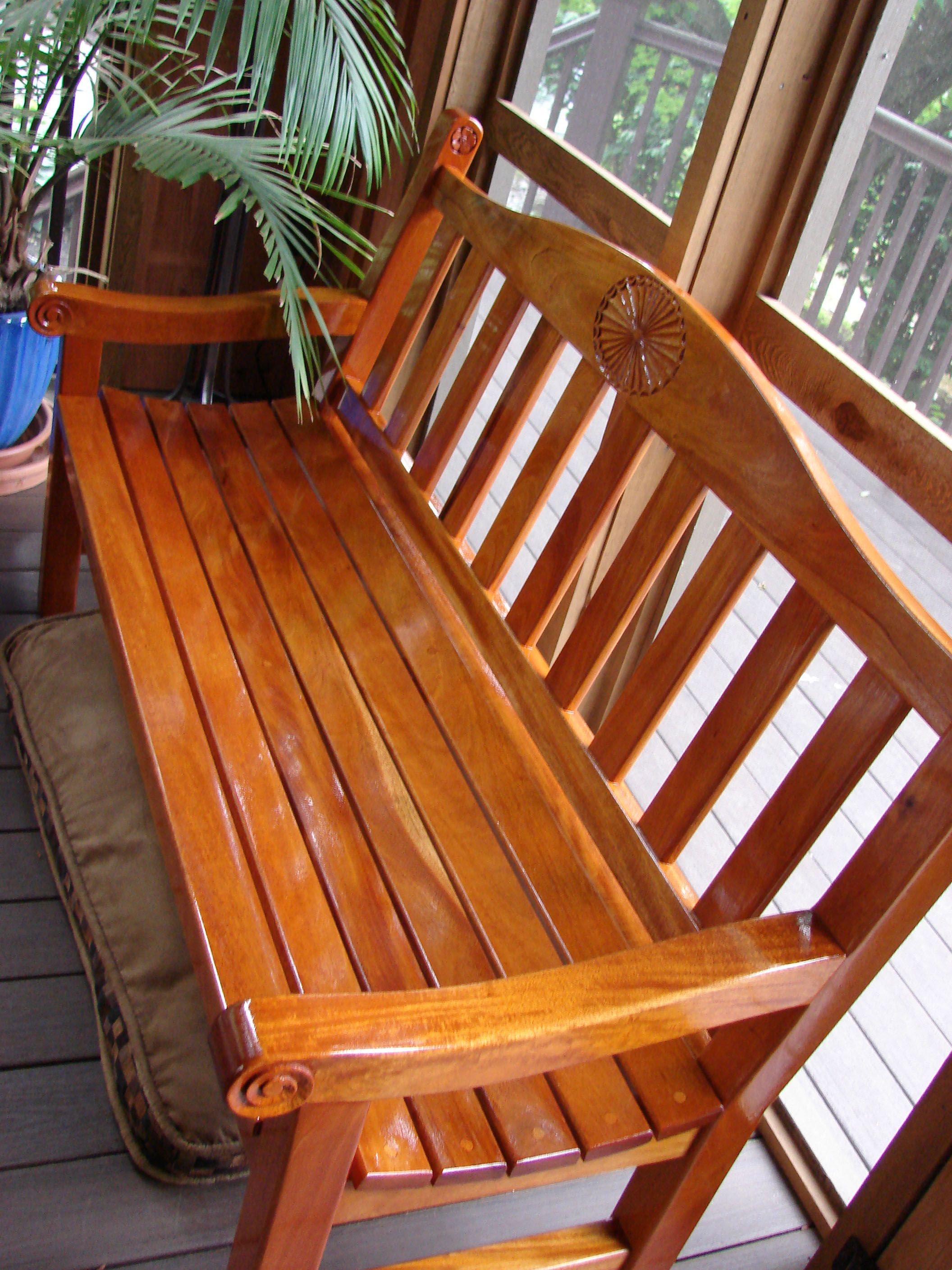 Mahogany Garden Bench - FineWoodworking