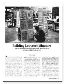 Building Louvered Shutters - Fine Homebuilding